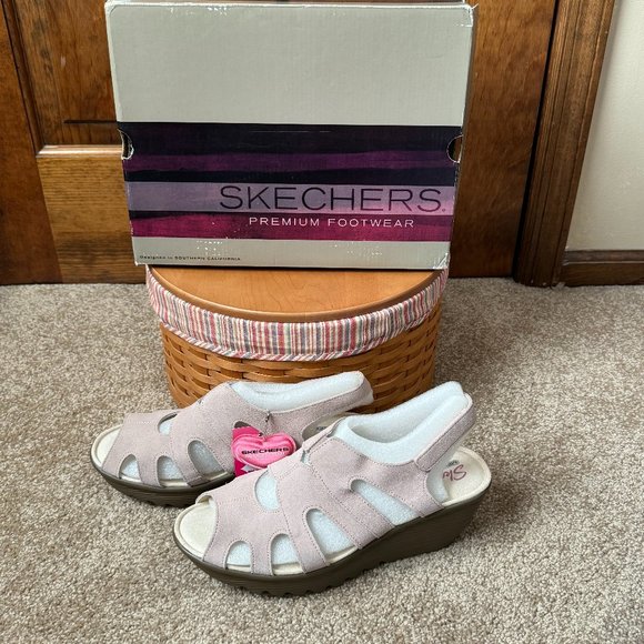 Skechers | Shoes | Nwt Skechers Light Pink Parallelstylin Slingback ...